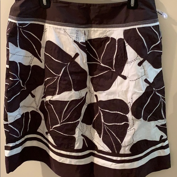 Peter Nygard | Skirts | Nygard Collection Brown And White Floral Skirt ...